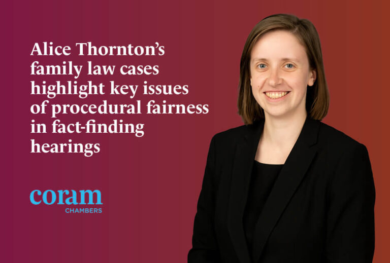 Alice Thornton’s family law cases highlight key issues of procedural ...